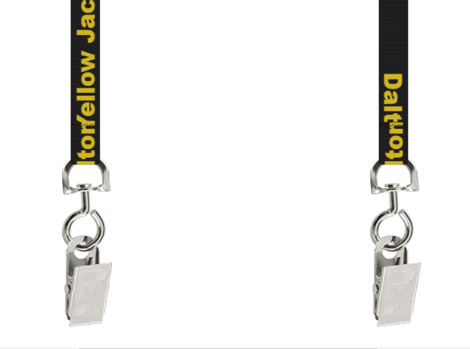 500 1/2" School Lanyards Printed Double Bulldog Clip – All Things ...