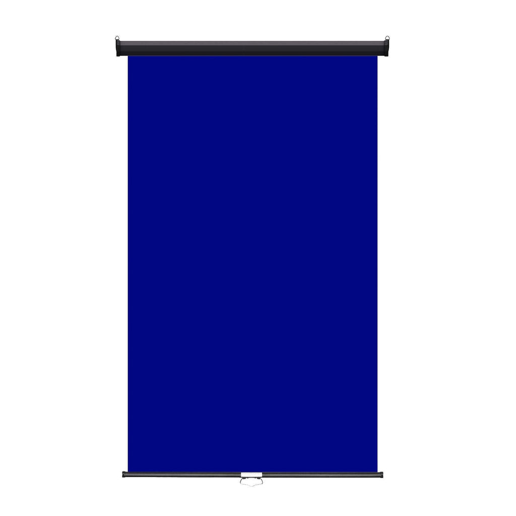 Retractable Backdrop Black Casing, 48" x 84" - ROYAL BLUE – All Things ...
